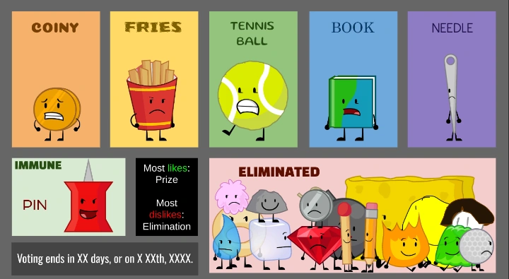 bfdia 18 voting screen i made on a googol slyde | Fandom