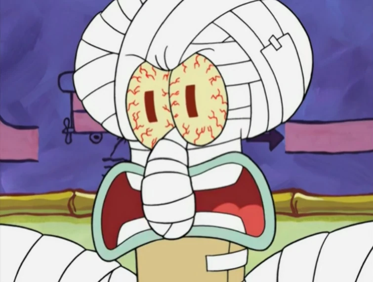 Angry Bandaged Squidward | Fandom