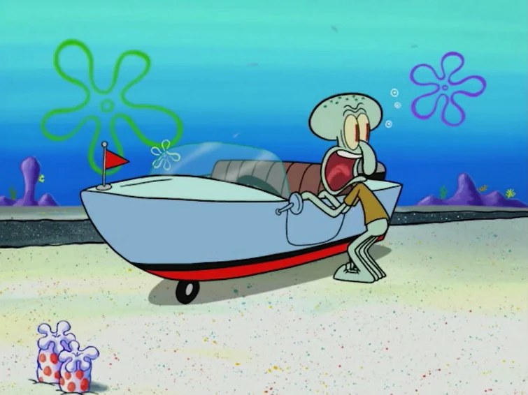 SpongeBob! Stop chasing poor Squidward! | Fandom