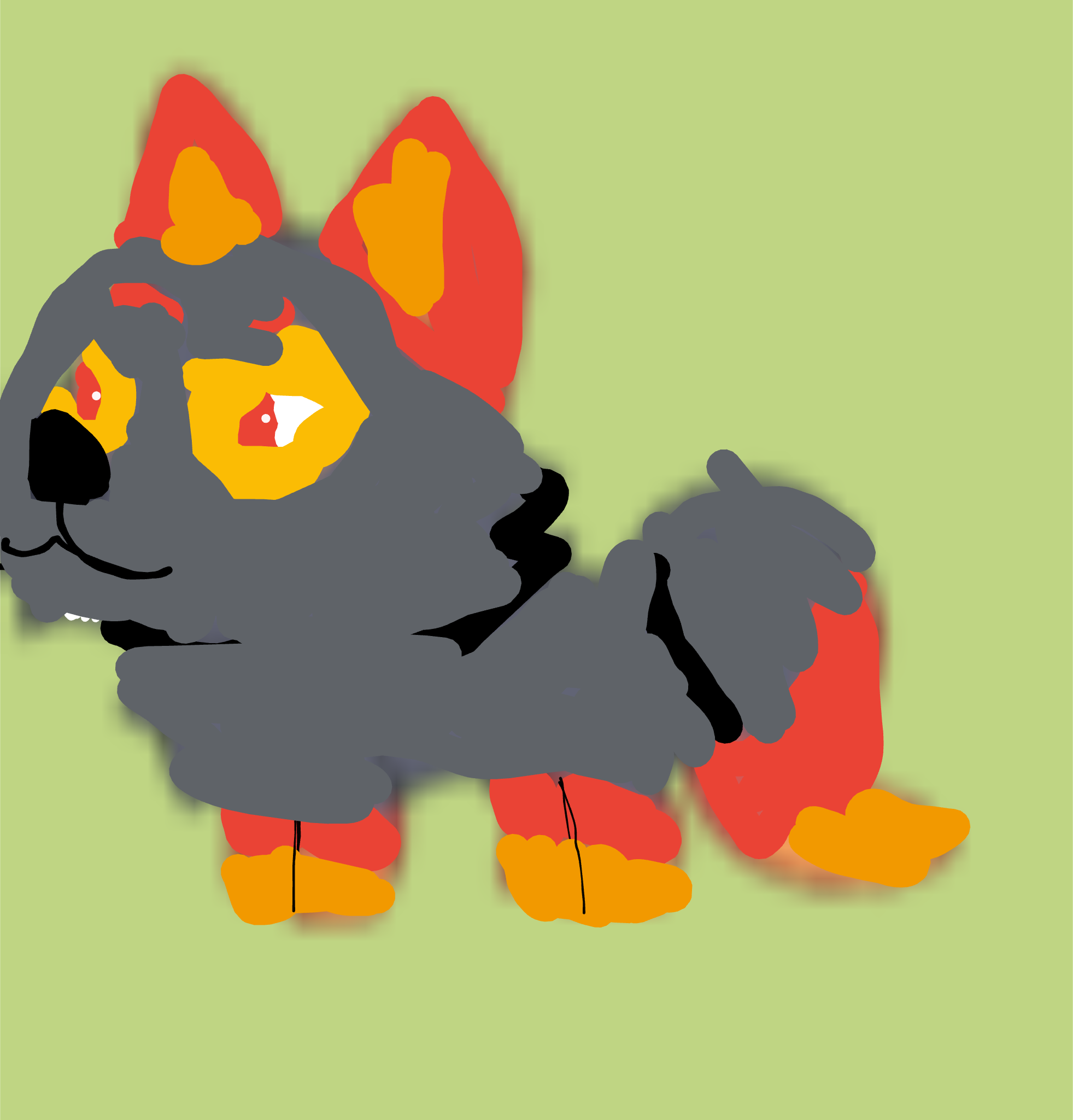 Lava wolf art (made on Chrome canvas) | Fandom