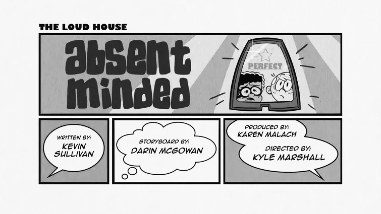 Absent minded title card in black And white style | Fandom