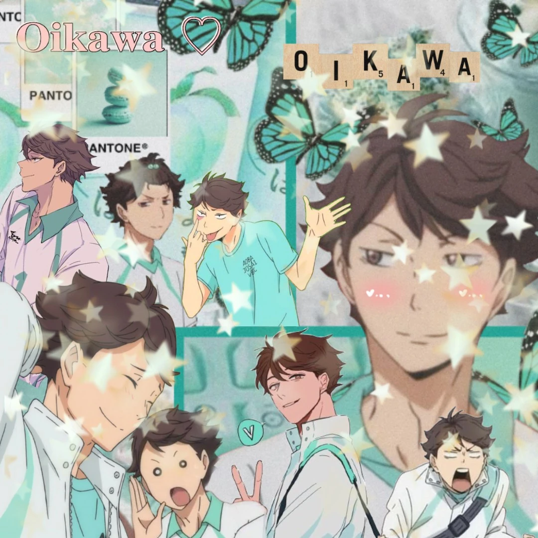 I did an edit of Oikawa. (So pretty much I put a bunch of pictures and ...