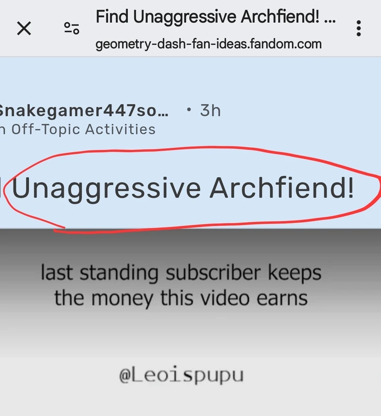 Find Unaggressive Archfiend! | Fandom