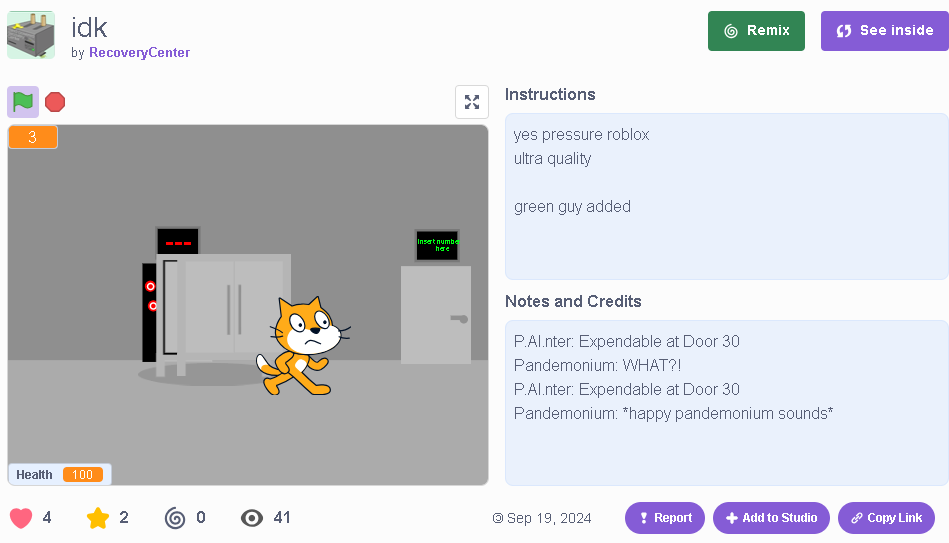 what if all "idk" type games i make on scratch will be some random popular game from roblos | Fandom