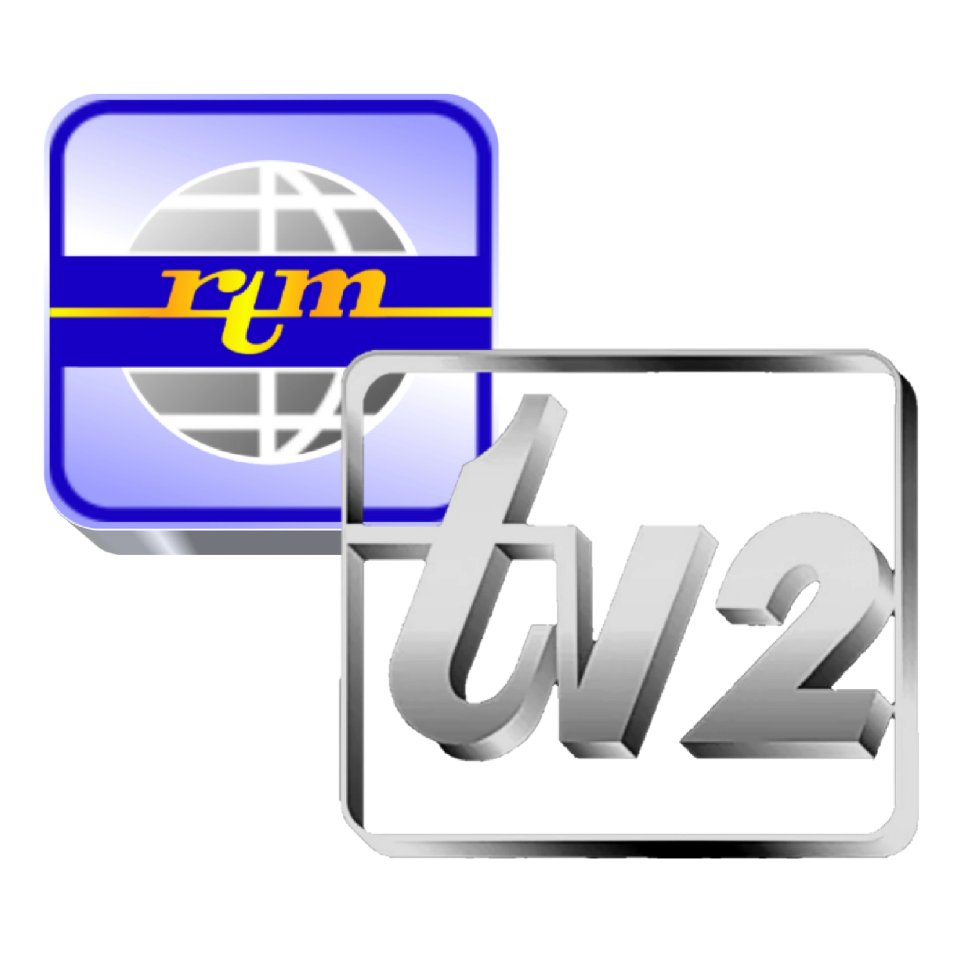 RTM TV2 Logo 3D 1990-1993 PNG | Fandom