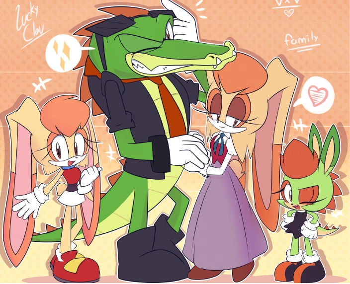 The Rabbit Family (Art by LuckyClau) | Fandom