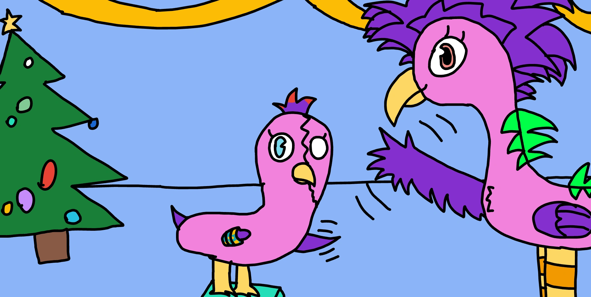 Merry Christmas from Opila and Kik (Little Beak) | Fandom