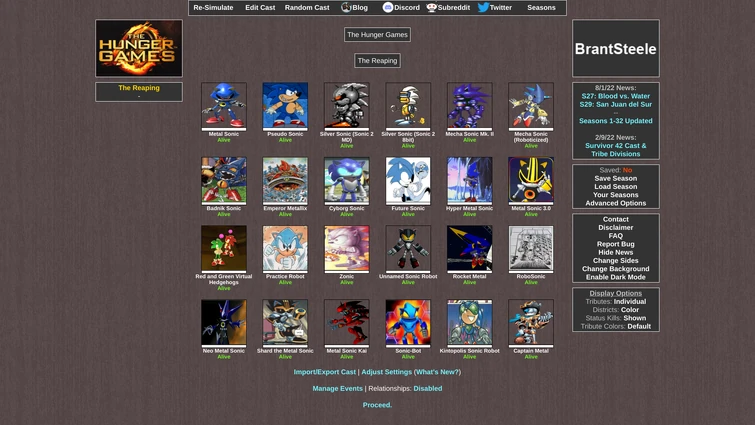 Sonic Robot Hunger Games | Fandom