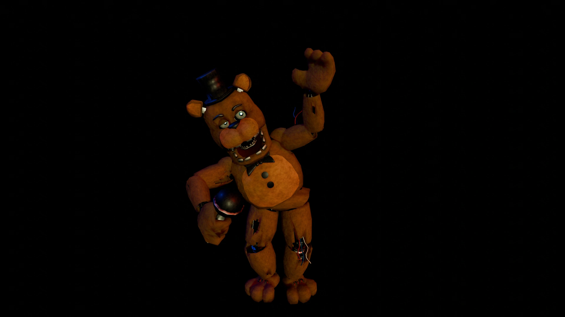 I finally finished the W. Freddy model with him fully rigged! | Fandom
