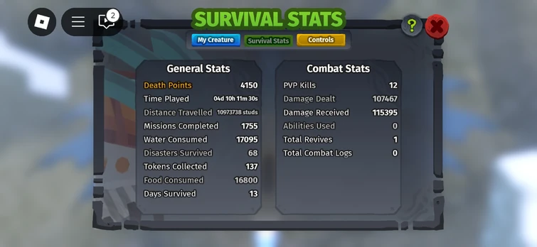 Almost back to the amounts of death points I had before the first ...
