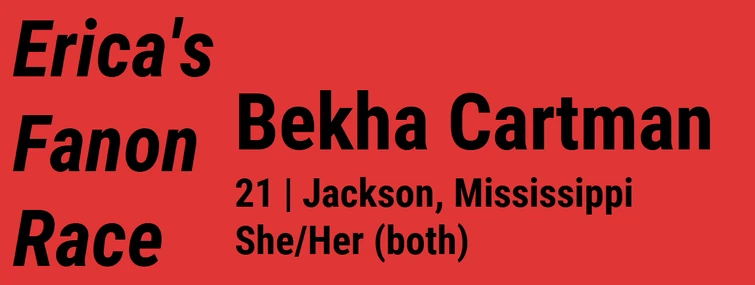 Erica's Fanon Race (Cast Reveal) | Fandom