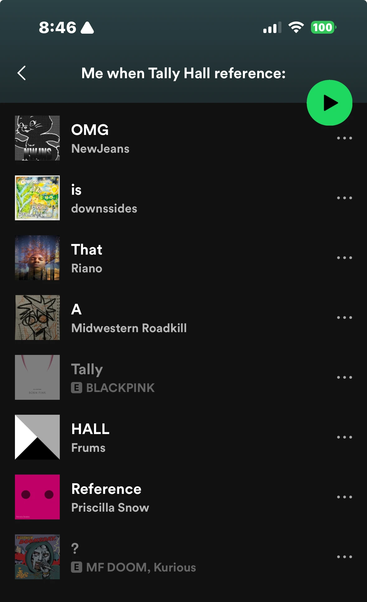 My attempt at one of those “Funny Spotify Playlists” or smth lol | Fandom