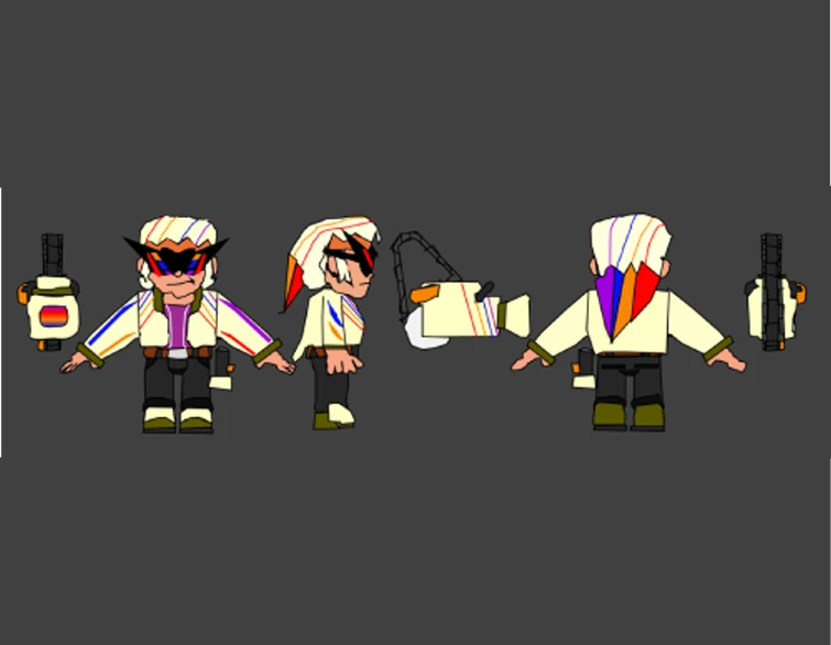 My skin for Buster: Synthwave Hero Buster | Fandom