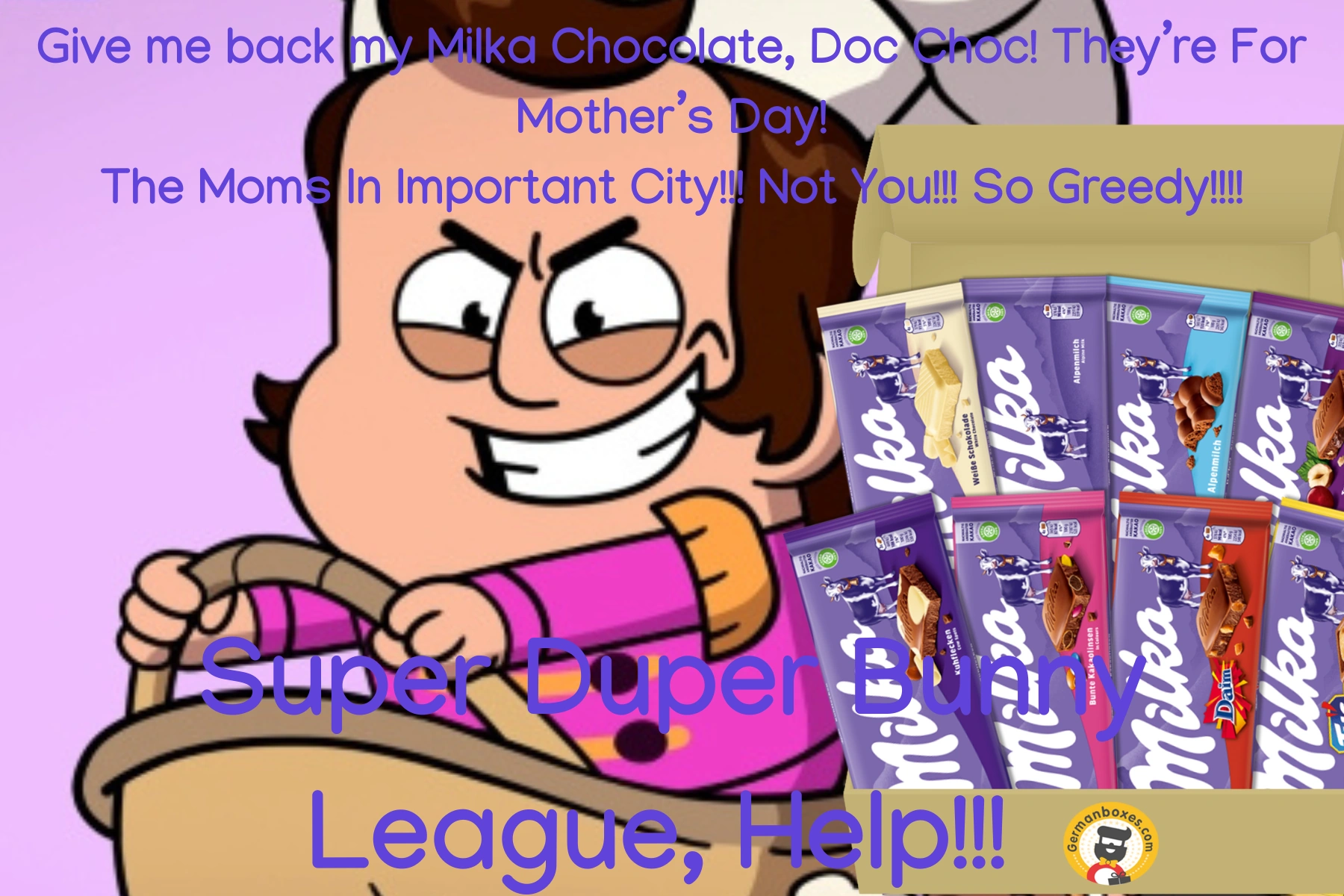 Mother’s Day Chocolate Disaster! Doc Choc stole my Milka Chocolates ...