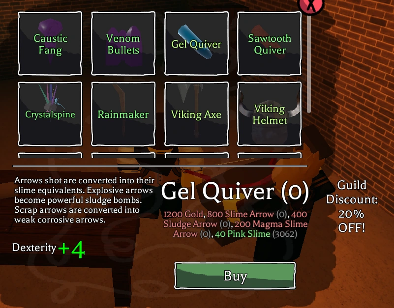 why did the devs add the gel quiver if its unobtainable | Fandom