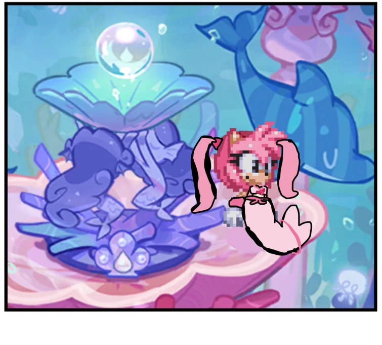 Amy rose as lucia nanami (CRK a mermaid’s tale background) | Fandom