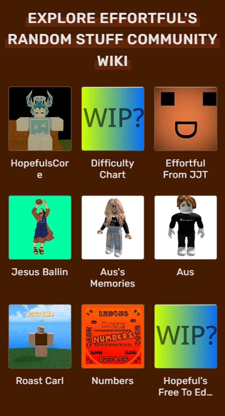 Discuss Everything About Effortful's Random Stuff Community Wiki | Fandom