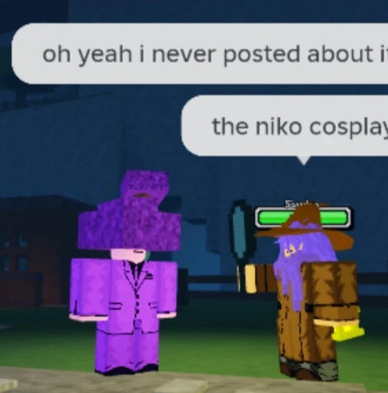 Rare useless background character sighting on pilgrammed. He is Niko ...