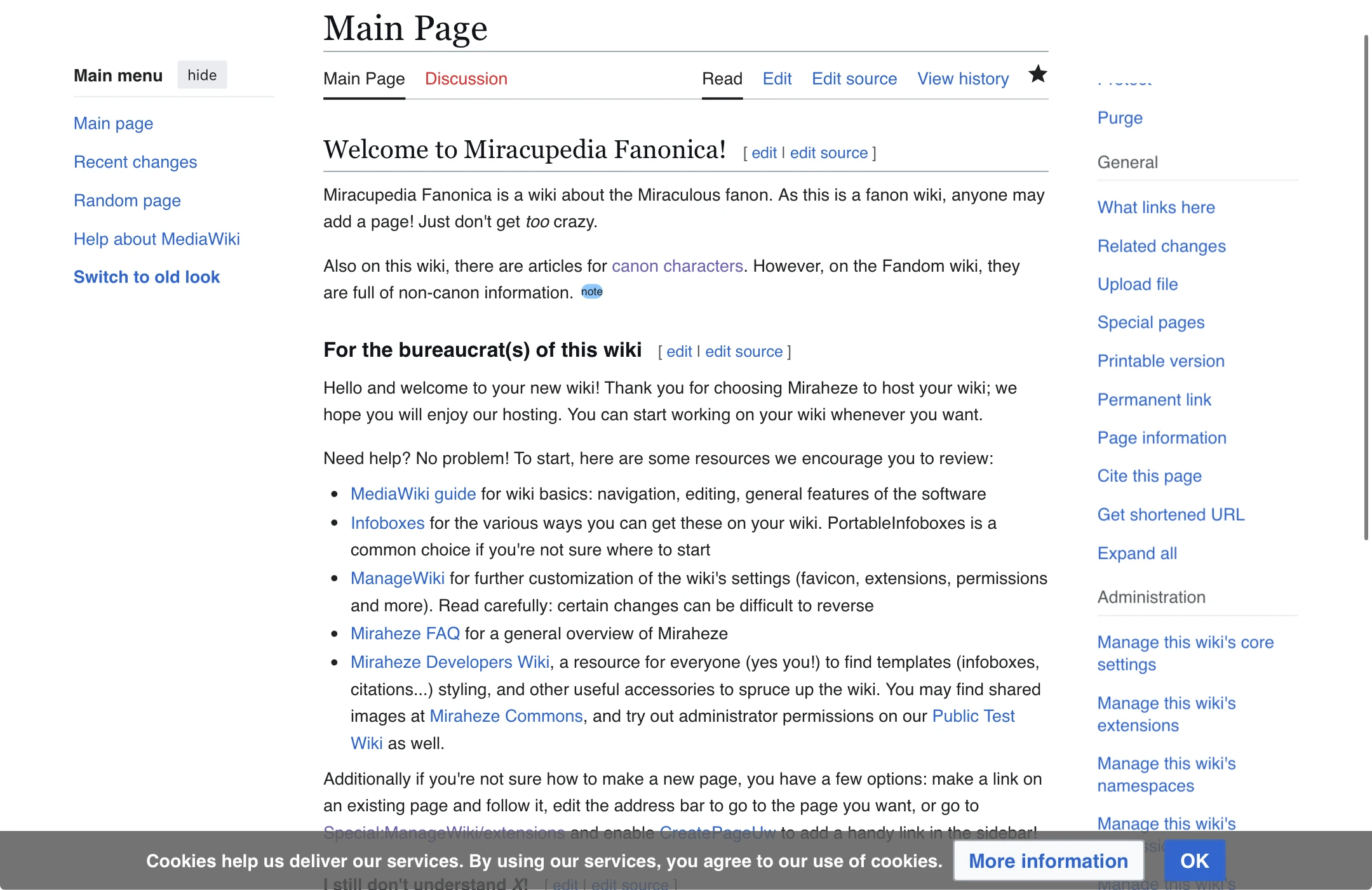 The Miraheze wiki is done! | Fandom