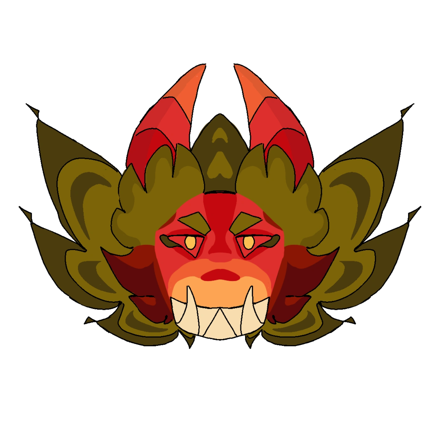 i drew a eeuuuurrrrhhhmmmm male Fyranili Shararook mask | Fandom