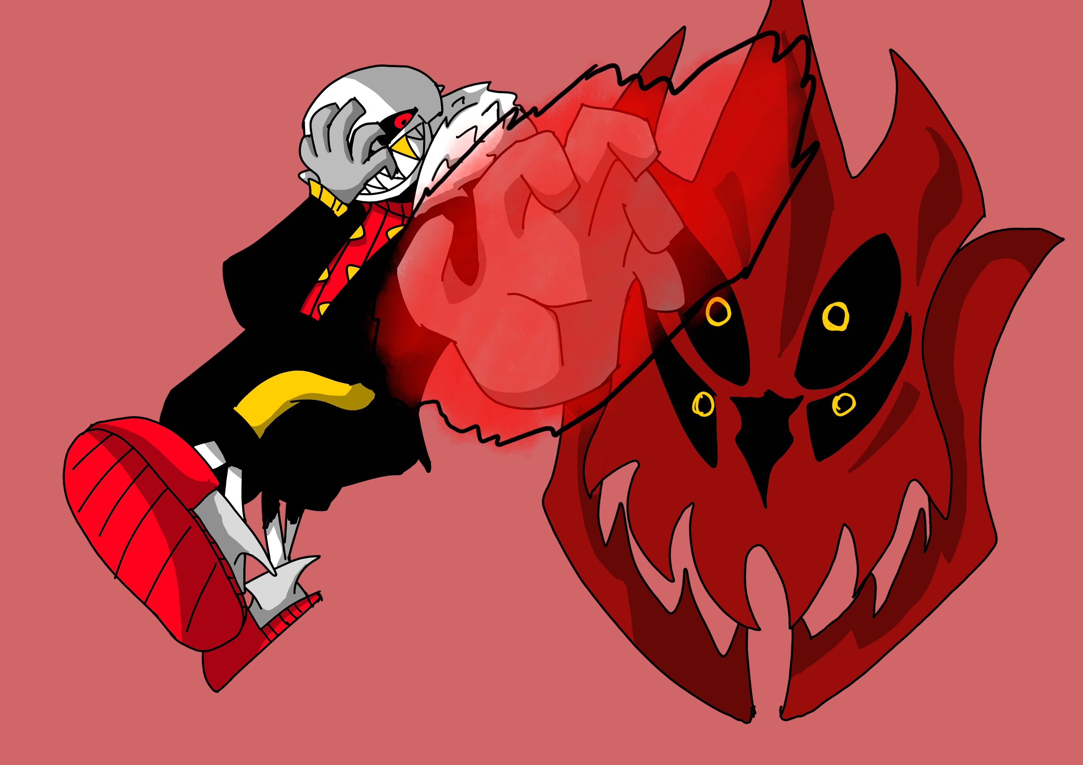 Redrew Underfell from a year ago | Fandom