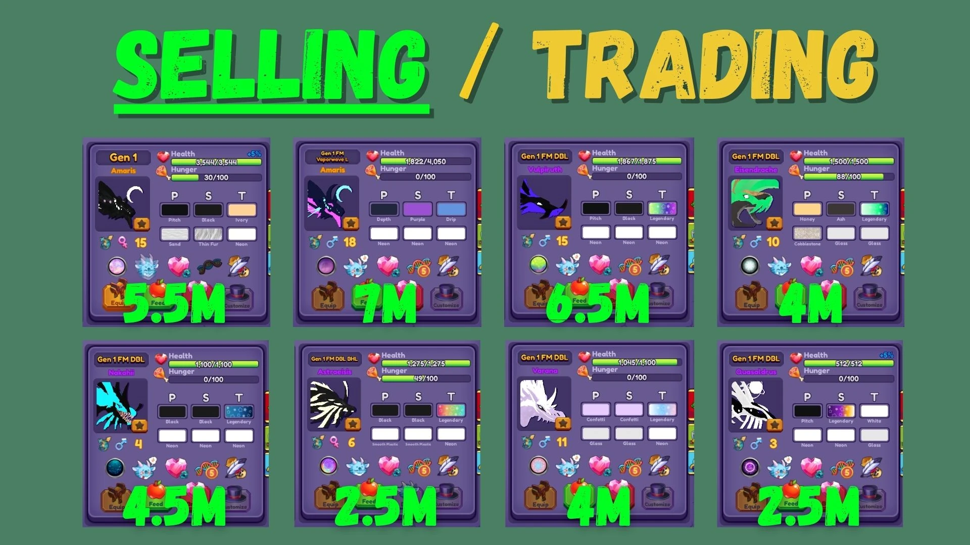 Just my selling/trading Ads | Fandom