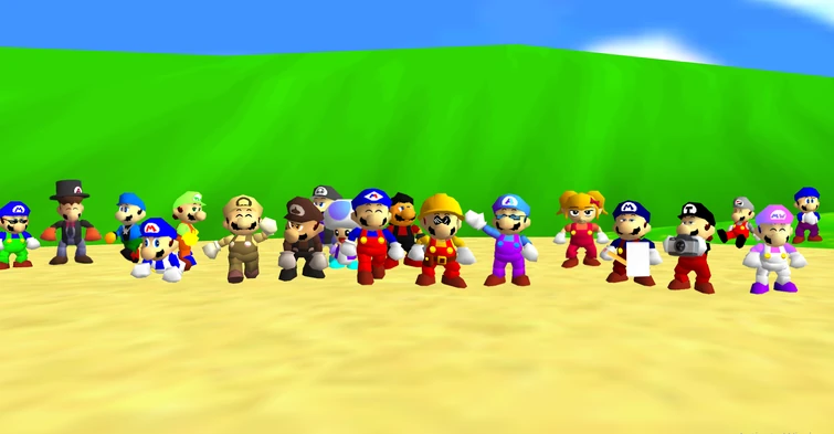 wip sm64 machinima group photo | Fandom