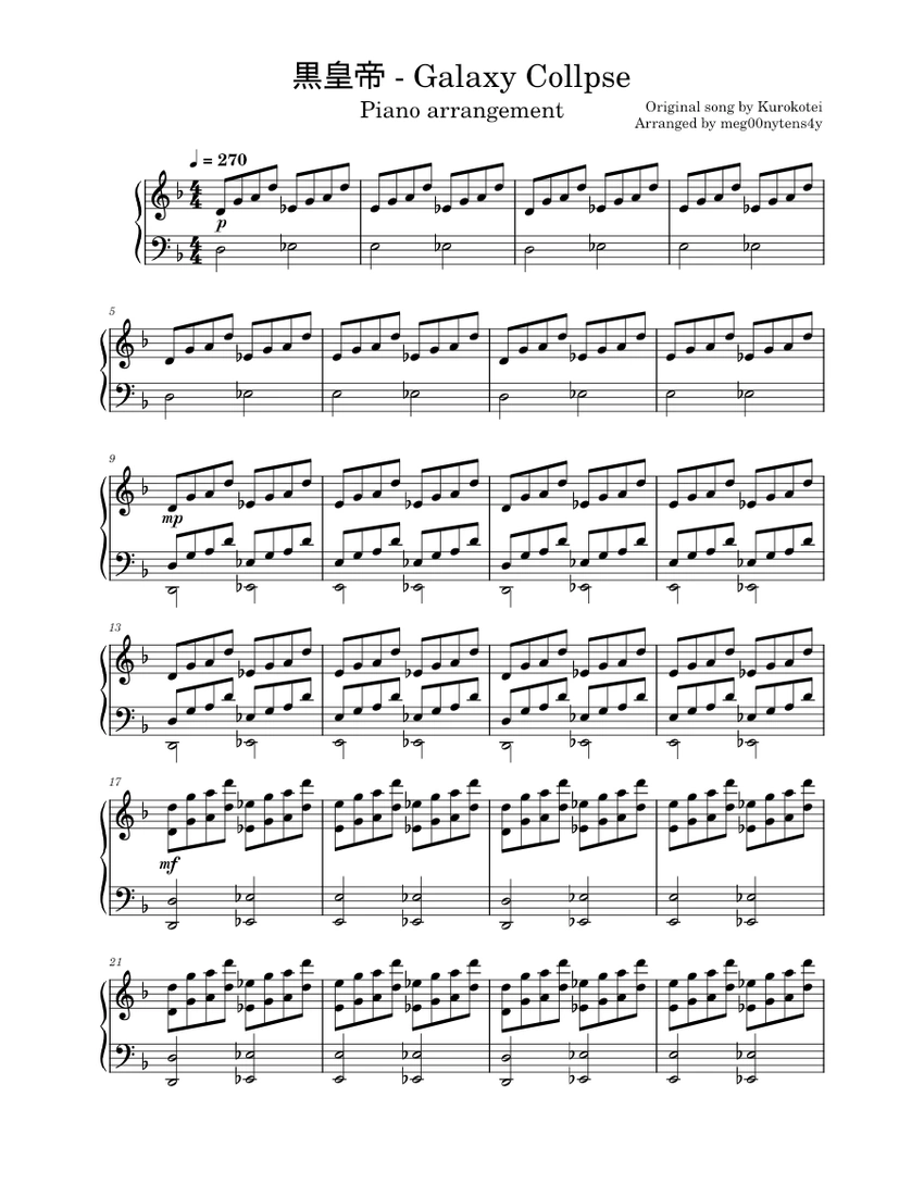 I made a Galaxy Collapse piano arrangement | Fandom