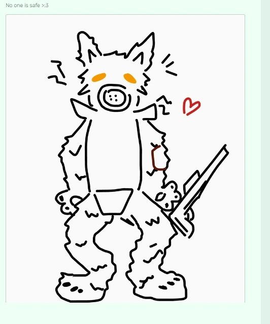 i will give no context but somebody keeps harassing me with furry ...