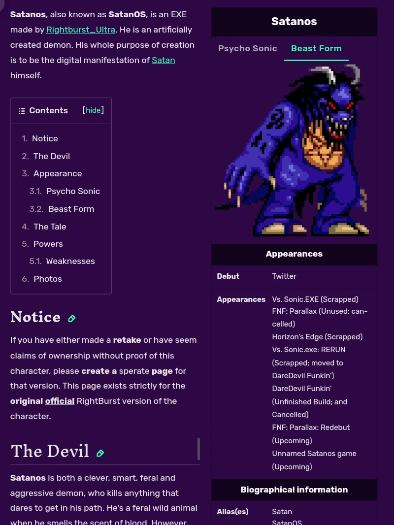 What do you guys think of Satano's new beast sprite? | Fandom