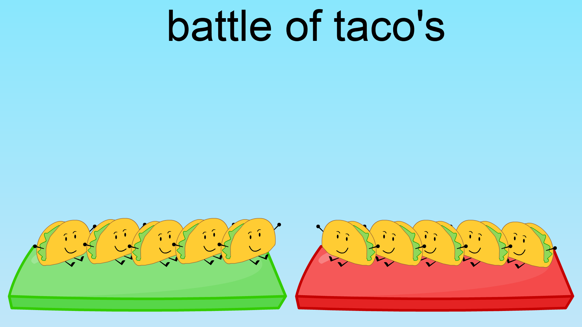 Battle Of Taco's 1 (unique voting style) | Fandom