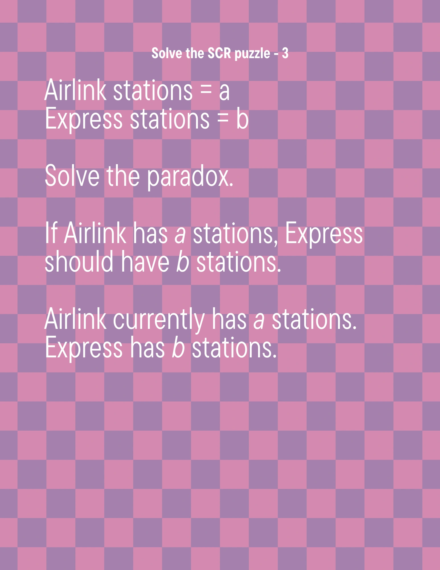 Solve the SCR puzzle - 3 | Fandom