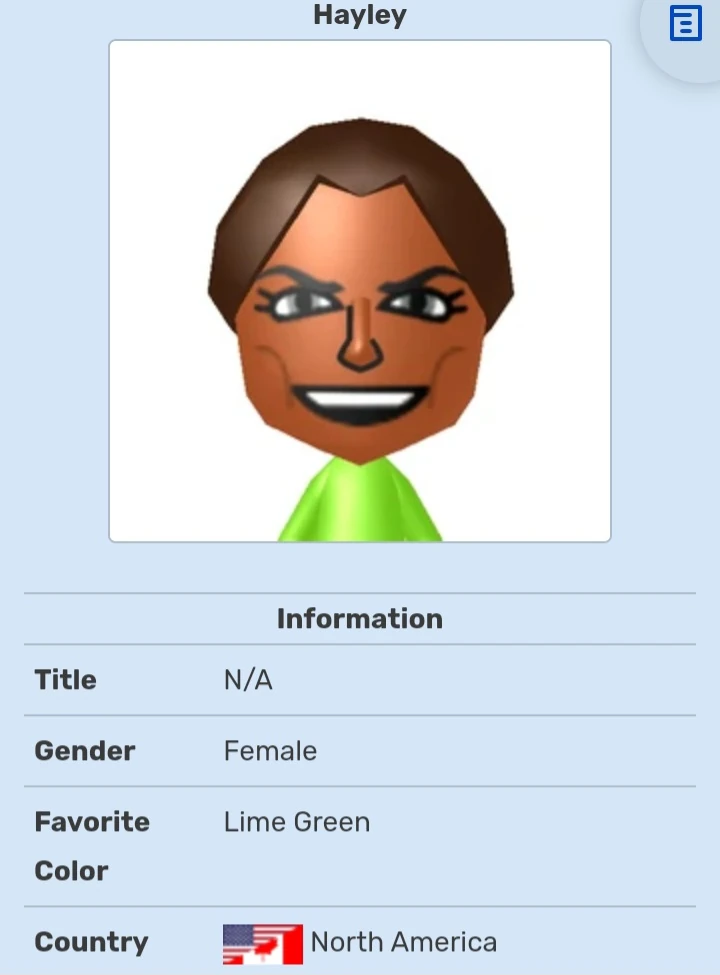 If the Miis were Pokémon Trainers: Hayley | Fandom