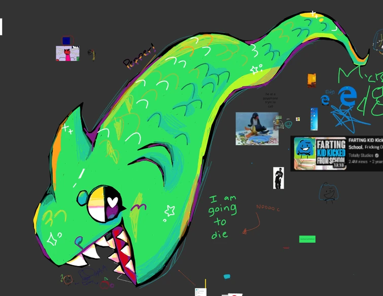 FISH MONSTER ON CONCEPT BOARD!! (this. took. so. long.) | Fandom