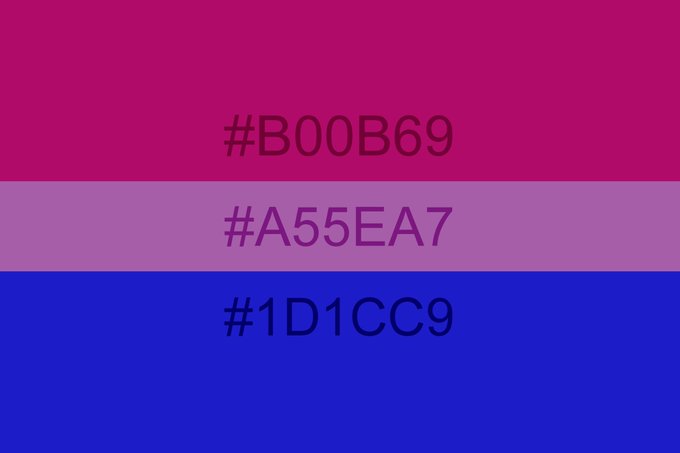 Just A Reminder That The Hex Code Names Of The Colors In The Bi Flag
