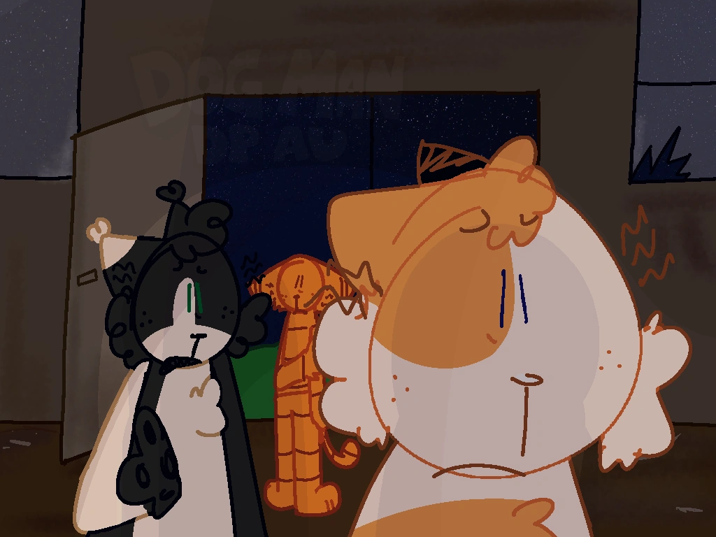 Art I made for my dog man au | Fandom