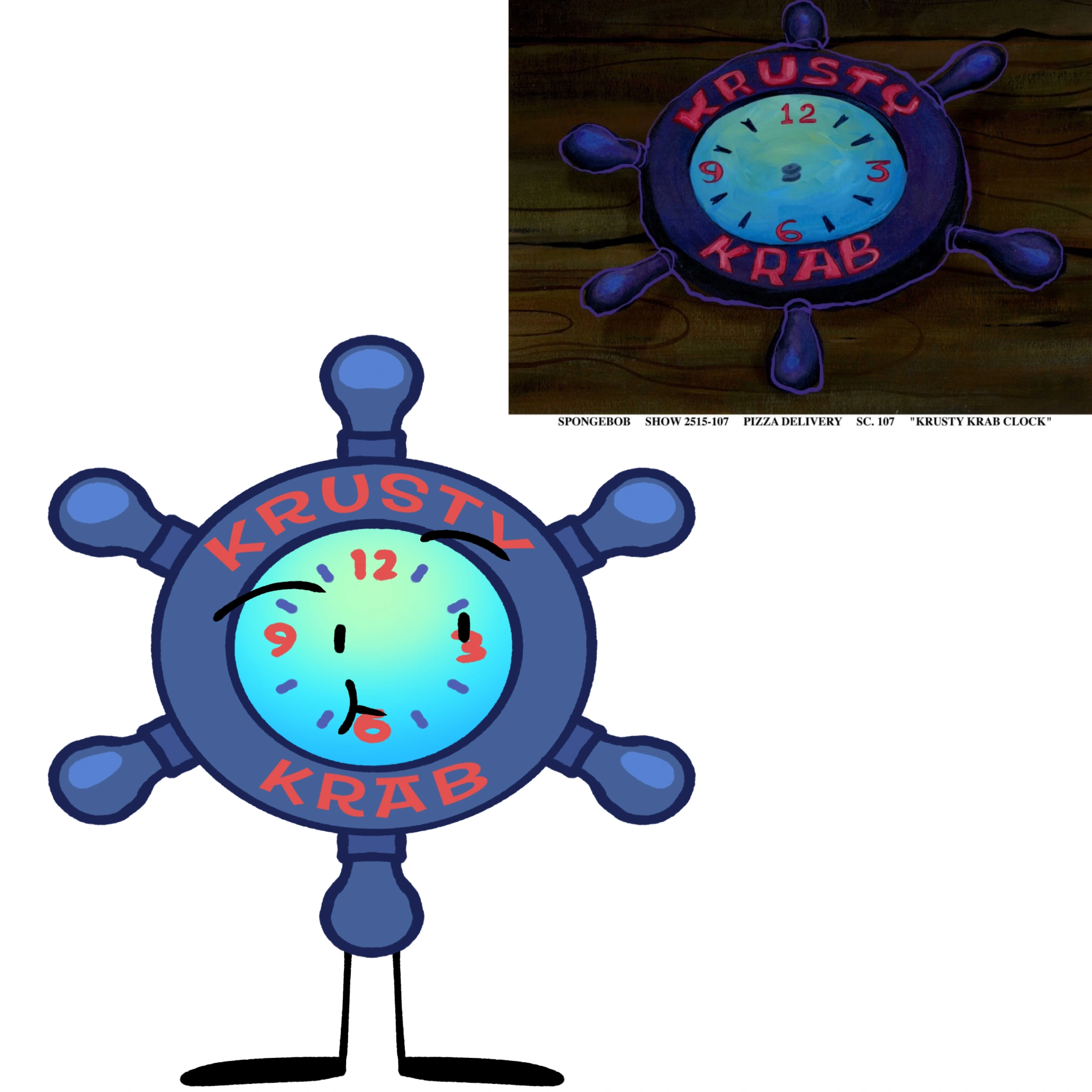 Meet my new oc, scrapped krusty krab clock! | Fandom