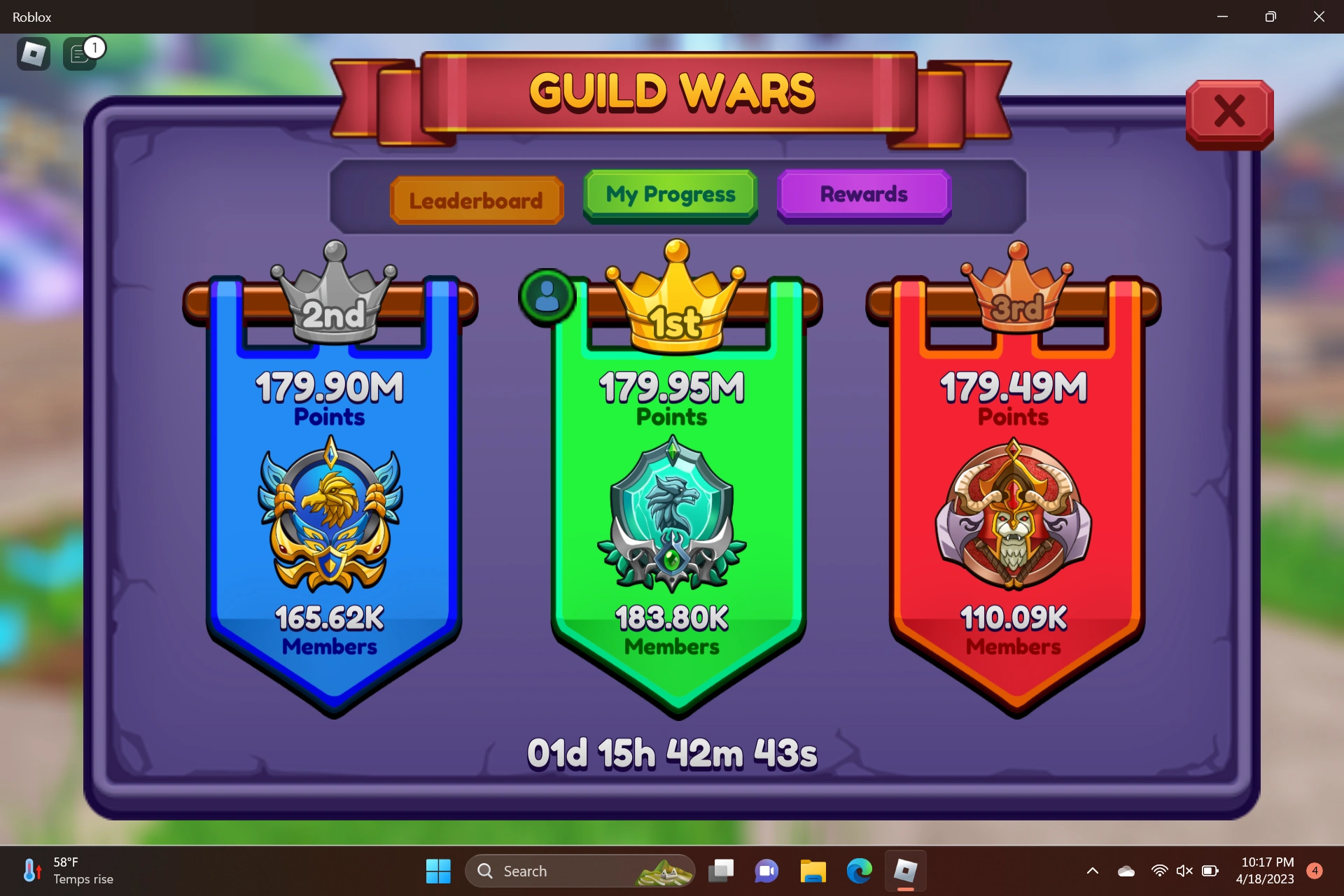 Here's the Guild War for anyone who hasn't been able to see it | Fandom