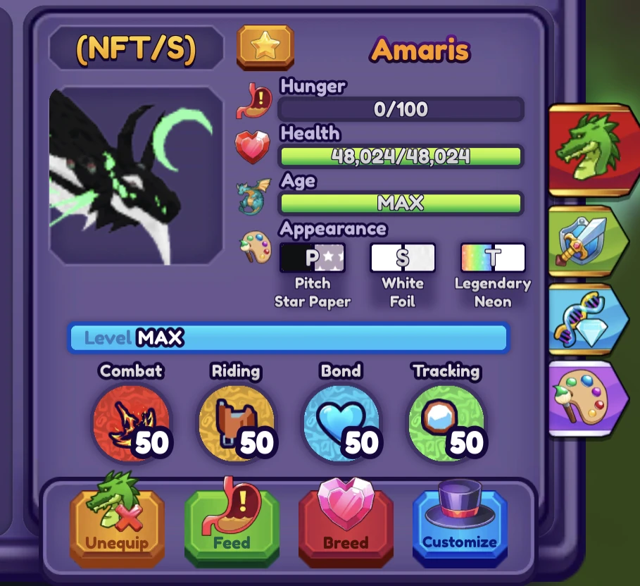 My Gen 1 2022 Amaris finally reached level 50 | Fandom