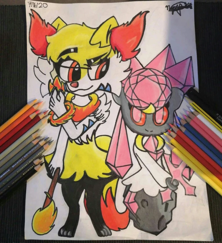Tag Team Drawing: Braixen and Diancie! | Fandom