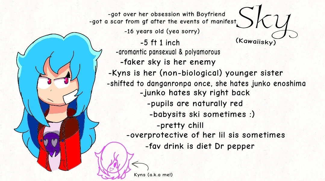So, I have my own version of sky... | Fandom