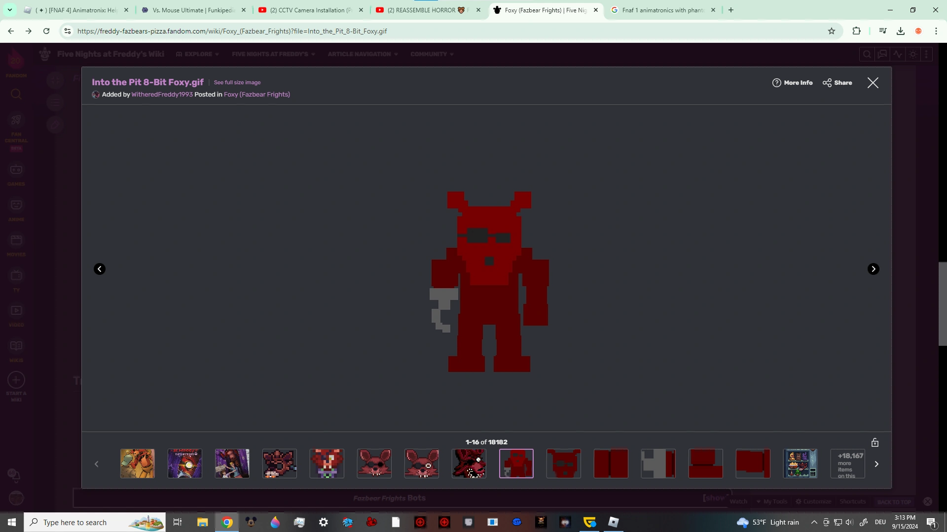 i HAVE an challenge. guess what minigame sprite foxy is this. | Fandom
