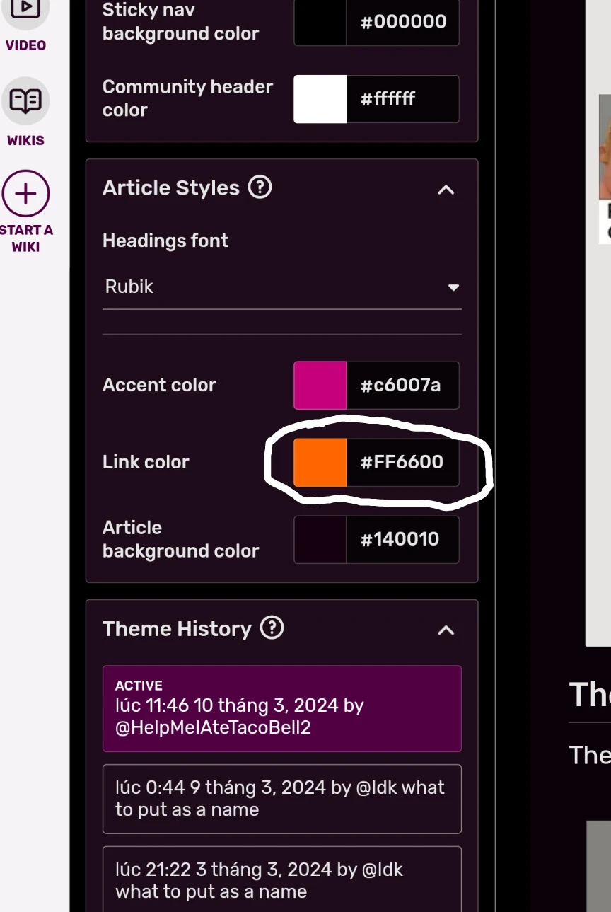 I updated the link color | Fandom