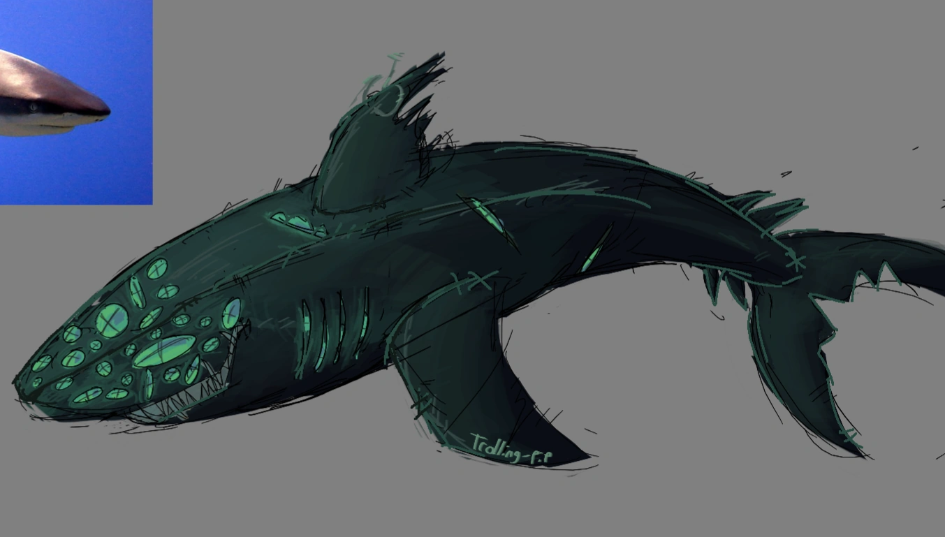 Me when I get turned into a shark and get eye festation | Fandom