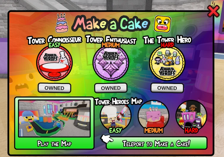 I COMPLETED MAKE A CAKE X TOWER HEROES!!! | Fandom