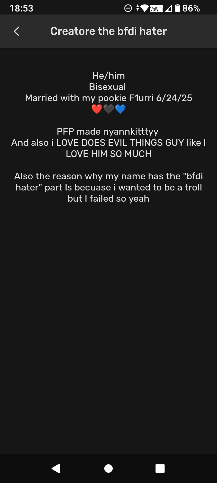 Here Is my bio | Fandom