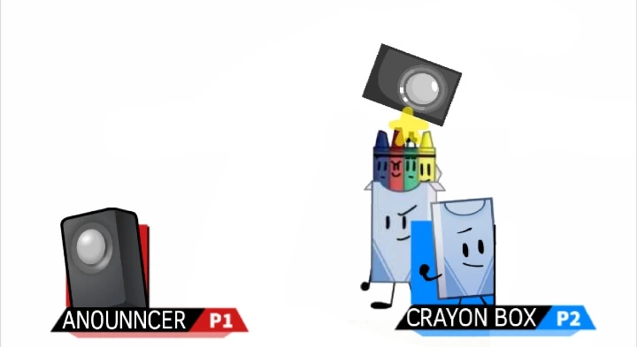 BFSU 2 Player Battle: Anounncer VS Crayon Box | Fandom