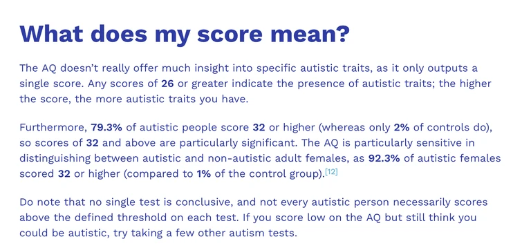 Thinking about the time I took an online autism test and got 100% | Fandom