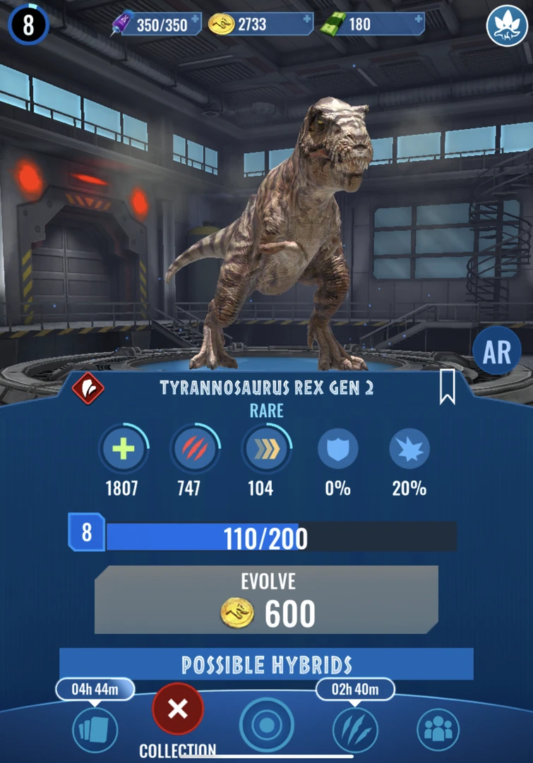 Can someone help me get my T-Rex gen 2 open to level 10 with extra dna ...