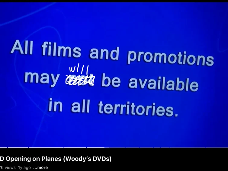 All films and promotions will be available in all territories. | Fandom